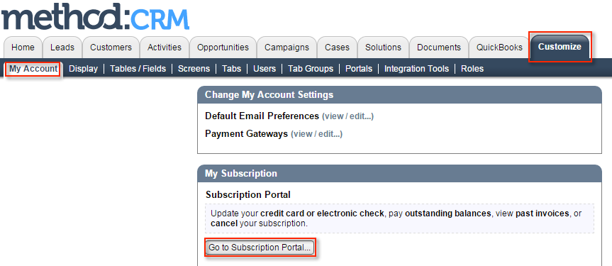 Method CRM Help Center